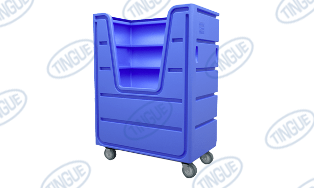 72P, ROYAL BLUE, CASTER “A” (FOUR SWIVEL CASTERS), HAND HOLES, DRAIN H ...